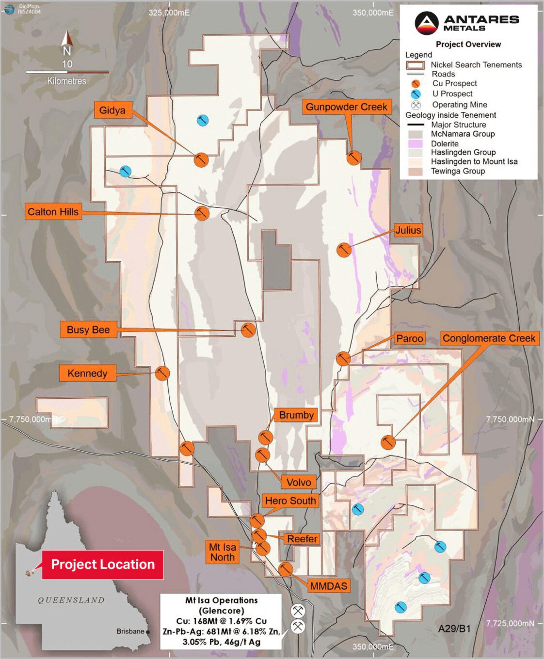 Mt Isa North Copper-Uranium Project • Antares Metals
